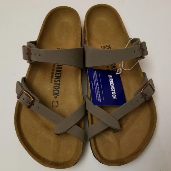 Birkenstock | Shoes | Birkenstock Mayari Stone Gray Sandals 39 | Poshmark